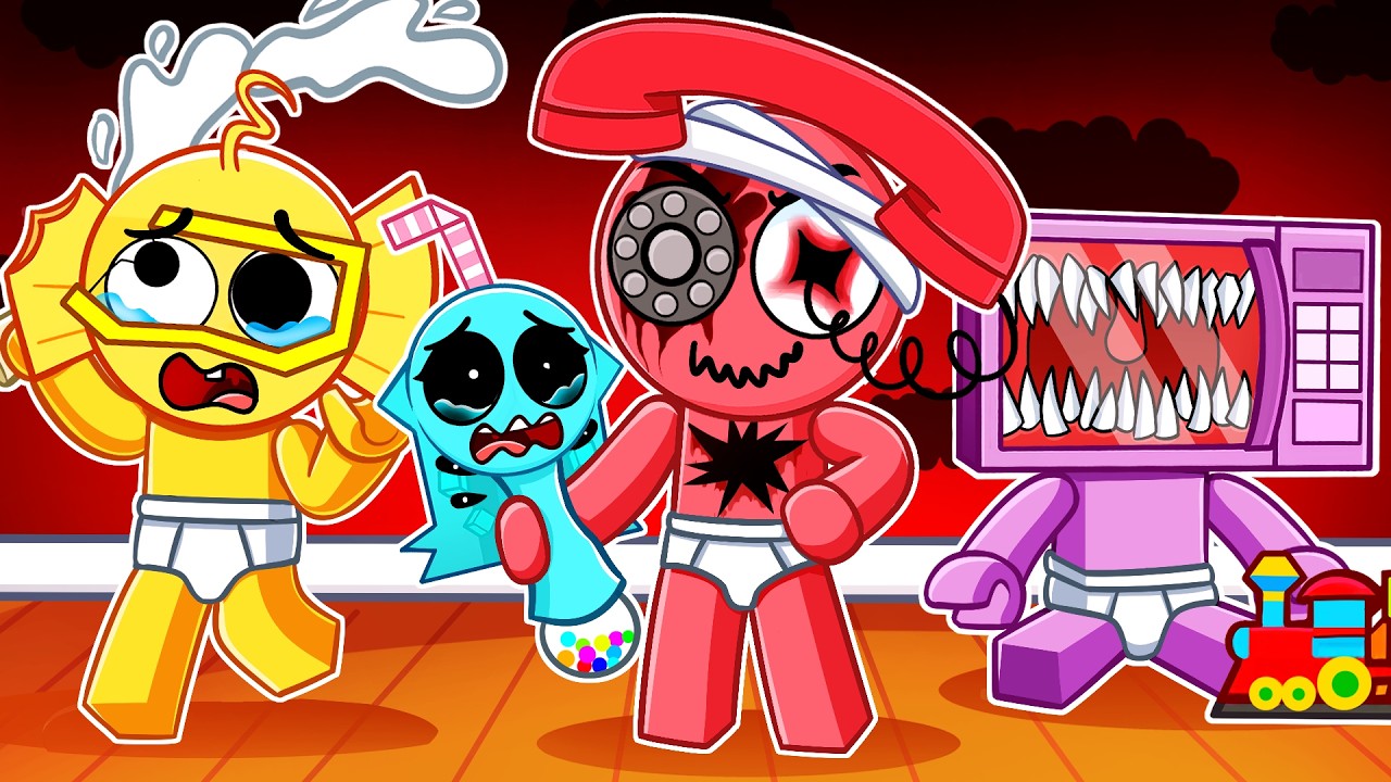 Having a SPRUNKI OC PHASE 2 BABY FAMILY in Roblox! - YouTube