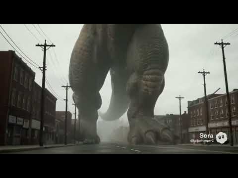 Giant Kaijus Stomping Houses with Their Feet 1# (Compilation)