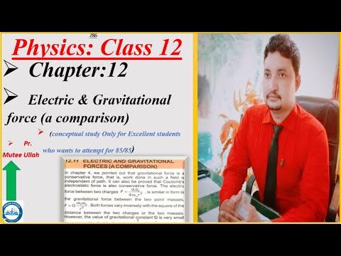 Physics Class 12 |Electric and Gravitational Forces comparison|chapter ...