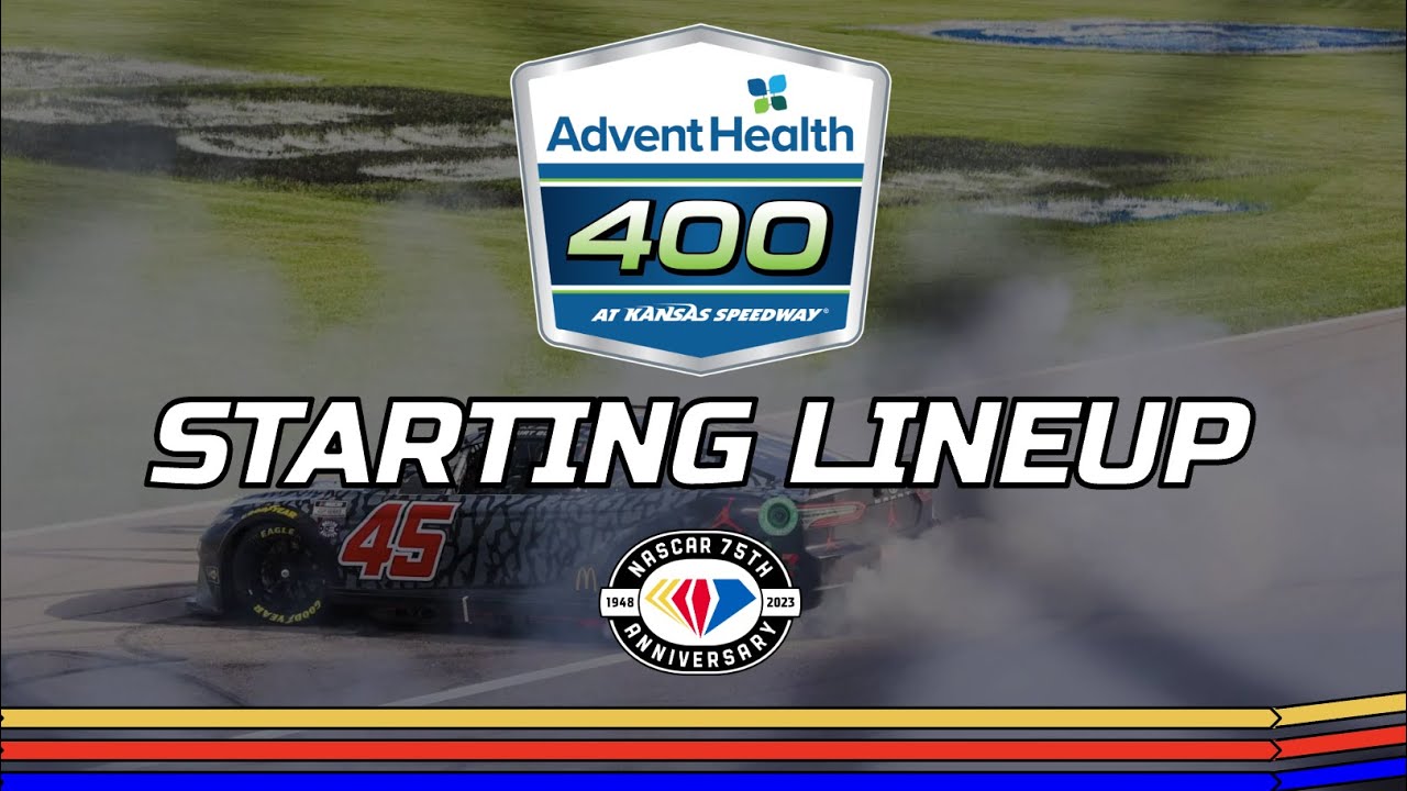 2023 Advent Health 400 at KANSAS | STARTING LINEUP - YouTube