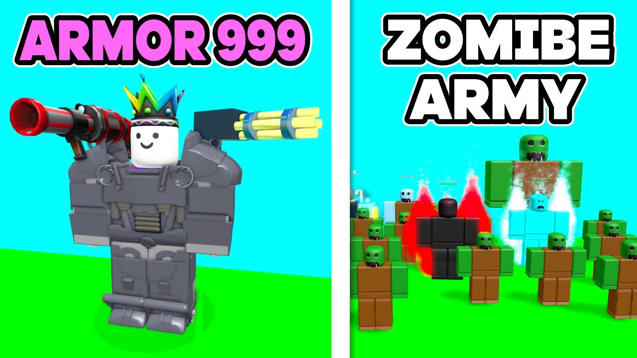 I Used a OP Suit Of Armor To DESTROY An Army Of Zombies on Roblox - YouTube