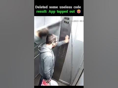 deleting some useless code... 😂 #programming #coding #memes - YouTube