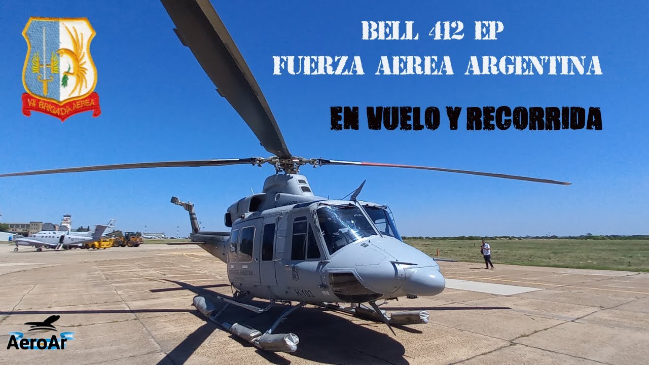 EXCLUSIVO, recorrida por el Bell 412 EP, de la Fuerza Aérea - YouTube