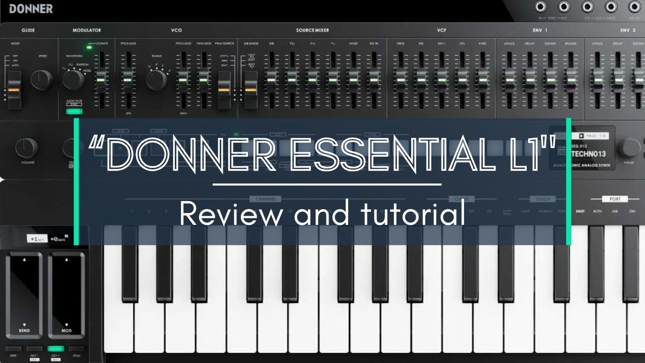 DONNER ESSENTIAL L1 + KB-32M - Review and tutorial (multi-language ...