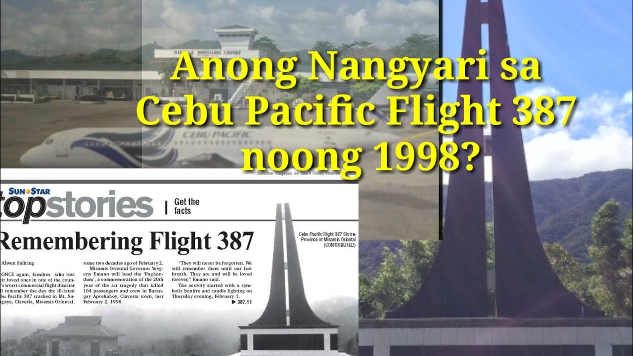 CEBU PACIFIC FLIGHT 387 1998 - YouTube