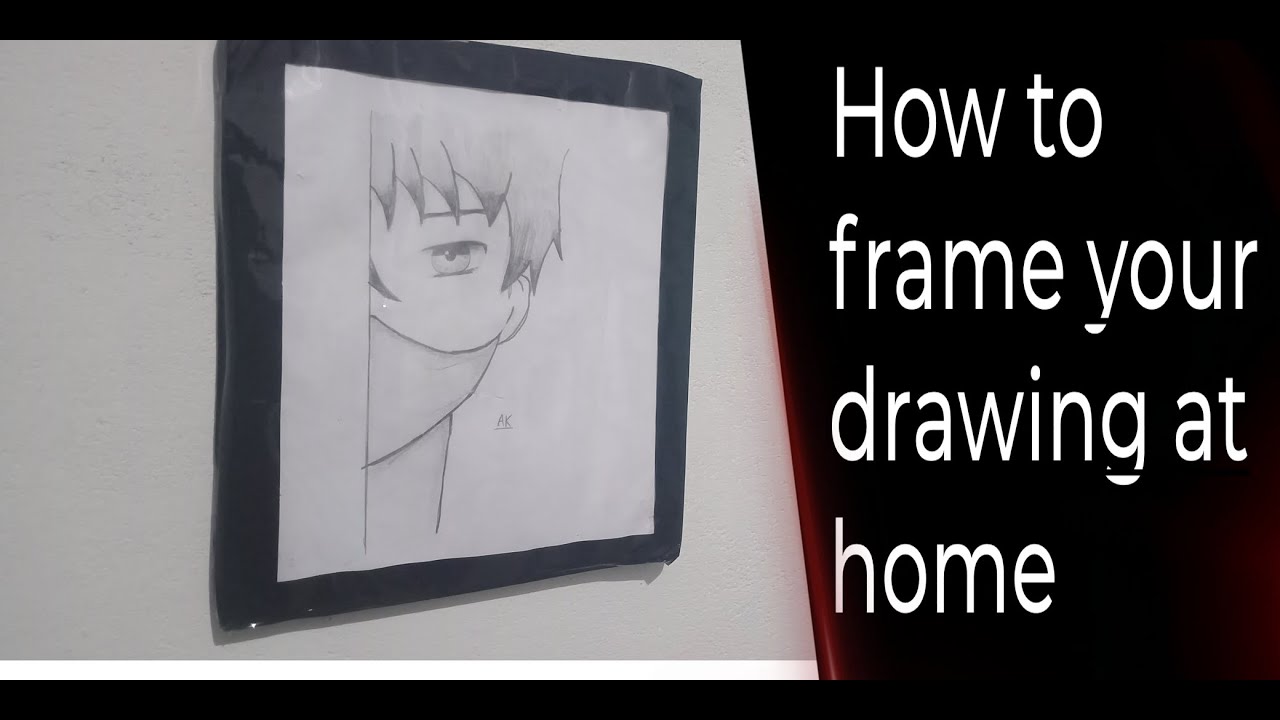 How to make photo frame at hpme | skech frame make #photoframe #skech ...