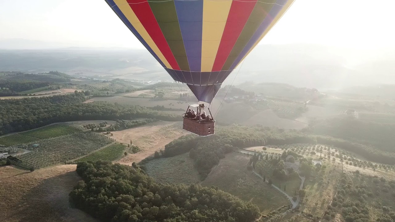 Volo in mongolfiera in Toscana - YouTube