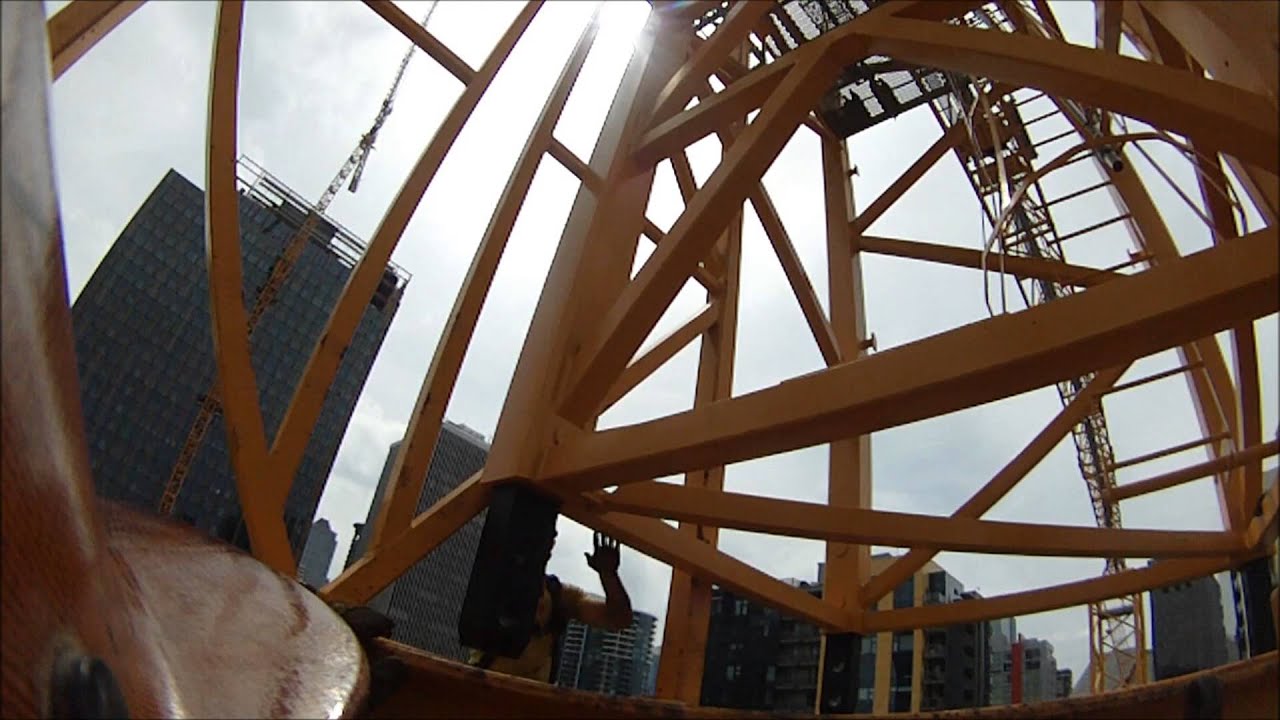 Tower Crane jump - YouTube