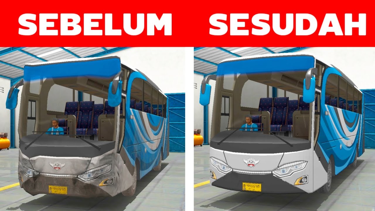 TUTORIAL CARA MEMPERBAIKI BODY BUS YANG PENYOK DI BUSSID - YouTube