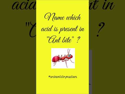 Which Acid Is Present In Ants Bite