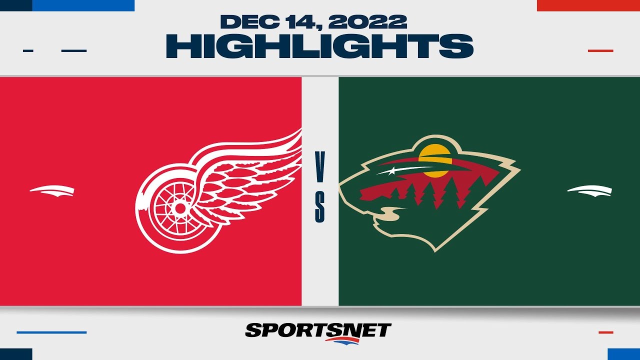 NHL Highlights | Red Wings vs. Wild - December 14, 2022 - YouTube