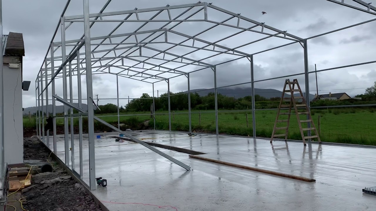 WELDED GALVANIZED BOX IRON FRAME, A WELDED SHED IS A BETTER SHED 💪💪 ...