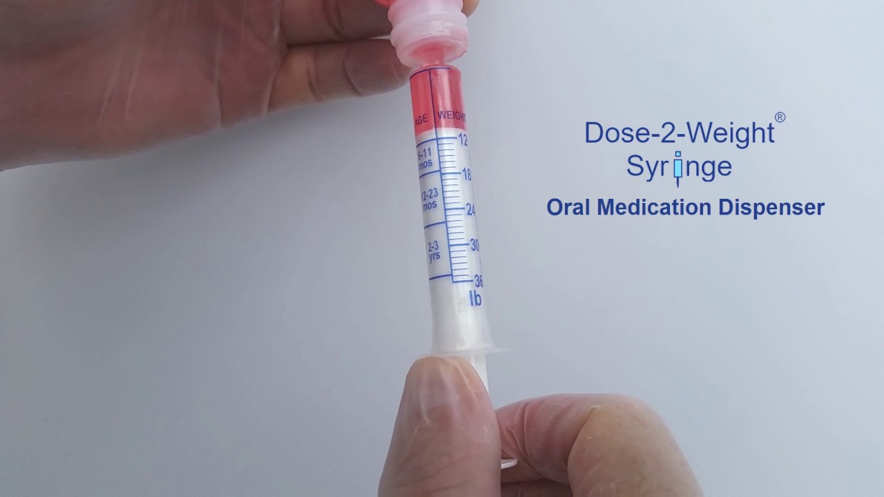 Dose-2-Weight Syringe® Oral Medication Dispenser - YouTube