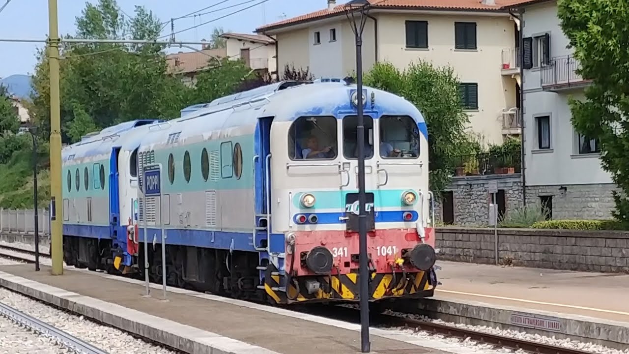 D341 1041 di TFT in transito alla stazione di Poppi #tft #locomotive # ...
