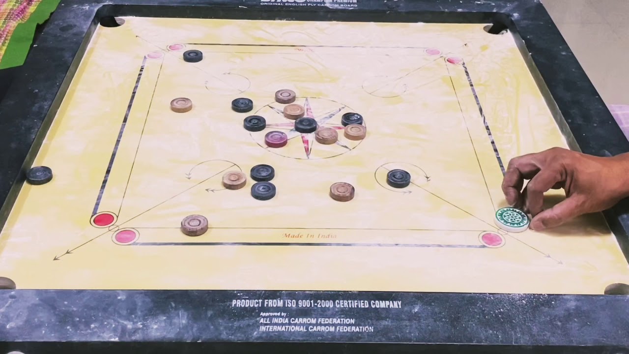 Awesome Amateur Carrom Match completed in 3 minutes - YouTube