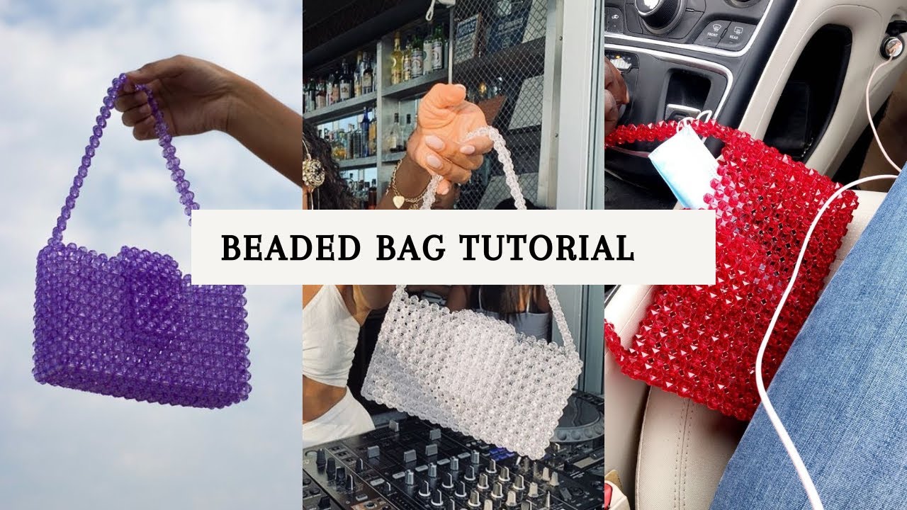 How to make this cute and classic beaded bag, begginer friendly. - YouTube
