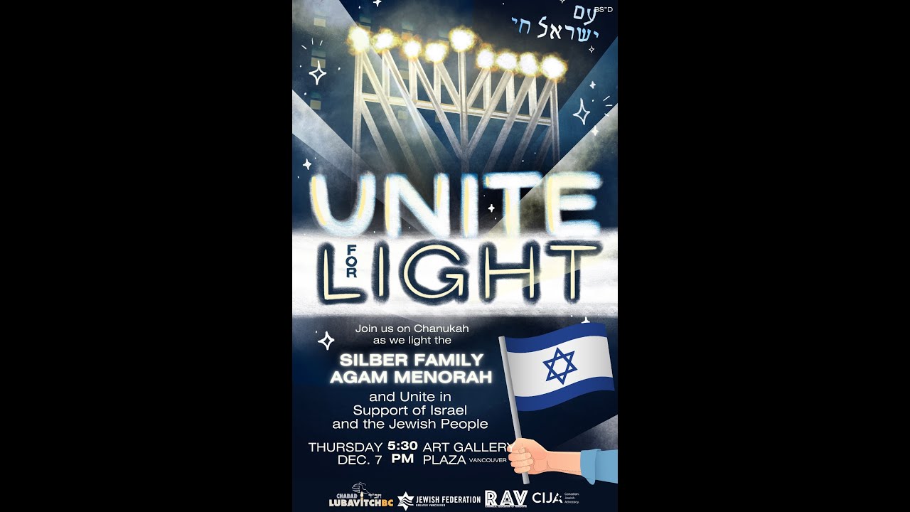 UNITE FOR LIGHT: Community Menorah Lighting & Gathering to Stand with ...