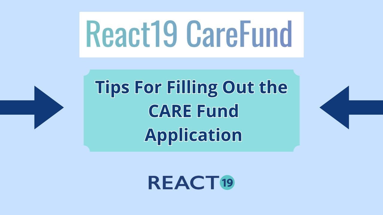Tips for Filling out the REACT19 CARE Fund Application - YouTube