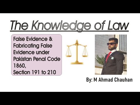 False Evidence & Fabricating False Evidence in PPC | Chapter 11 ...