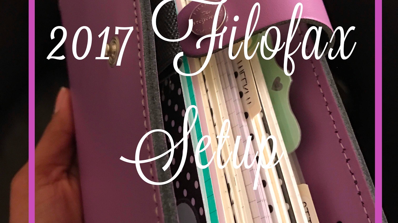 2017 Planner Setup: Filofax Original - YouTube
