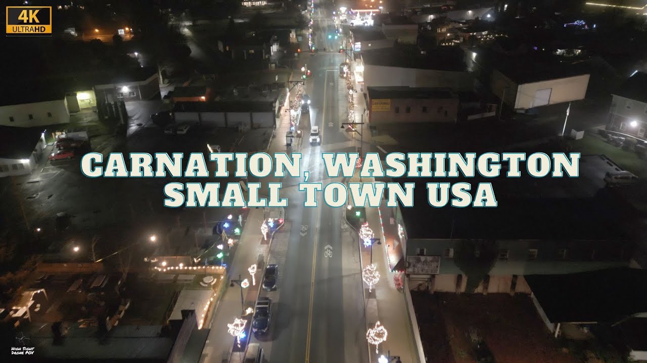 4K Drone Footage - Carnation, Washington - Small Town USA - YouTube