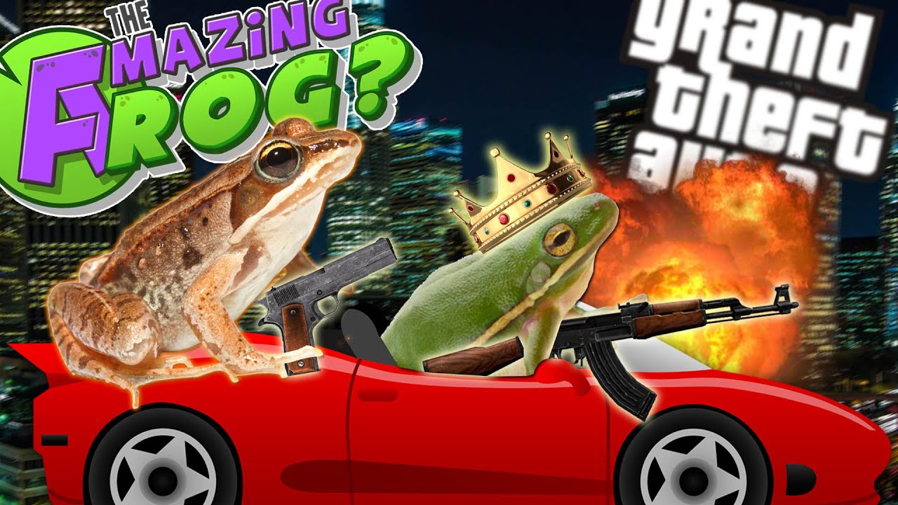 Som GTA Med Grodor! | Med Ufosxm -The Amazing frog? - YouTube