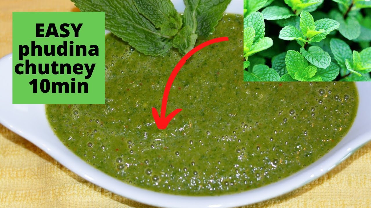 Green Phudina Chutney | FUDINA CHUTNEY| mint chutney | Hari chutney ...