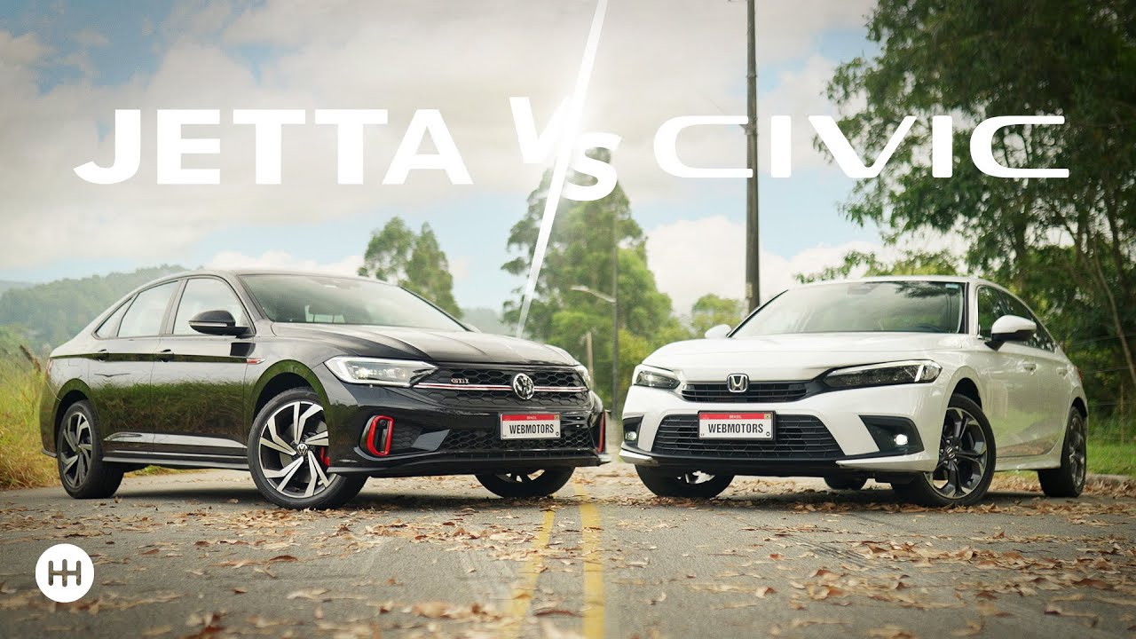 ESPORTIVIDADE ou TECNOLOGIA? VW Jetta GLI vs Honda Civic Hybrid: veja ...