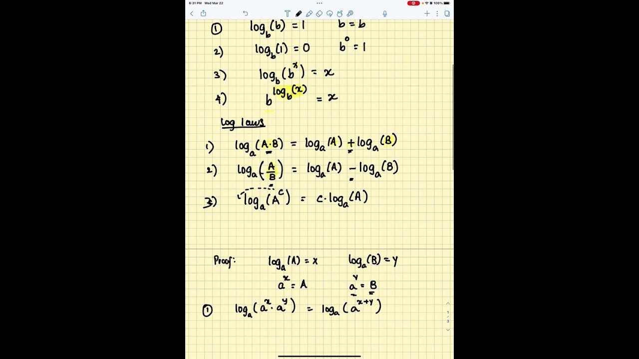 03 24 lesson log laws - YouTube