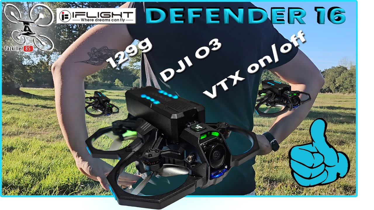 DEFENDER 16 iFlight 129g FPV Whoop - Review Test Démo - On adore ...