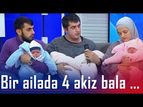 Bir ailədə 4 əkiz bala dünyaya gəldi (BizimləSən)
