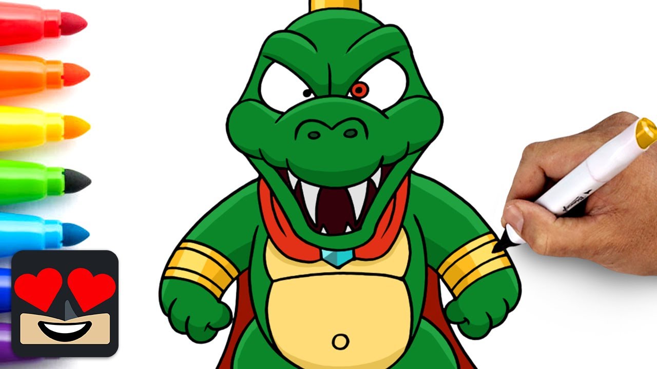 How To Draw King K Rool | Super Mario - YouTube