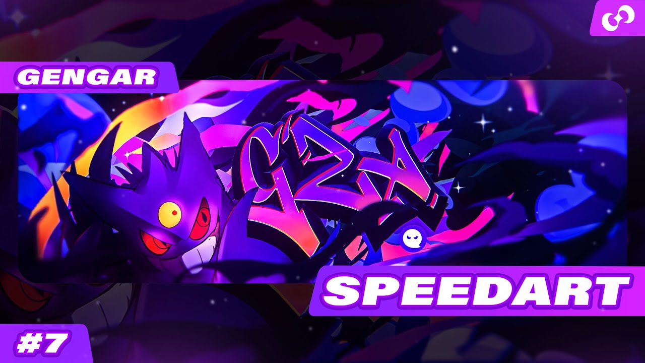 Gengar Header Speed Art - YouTube