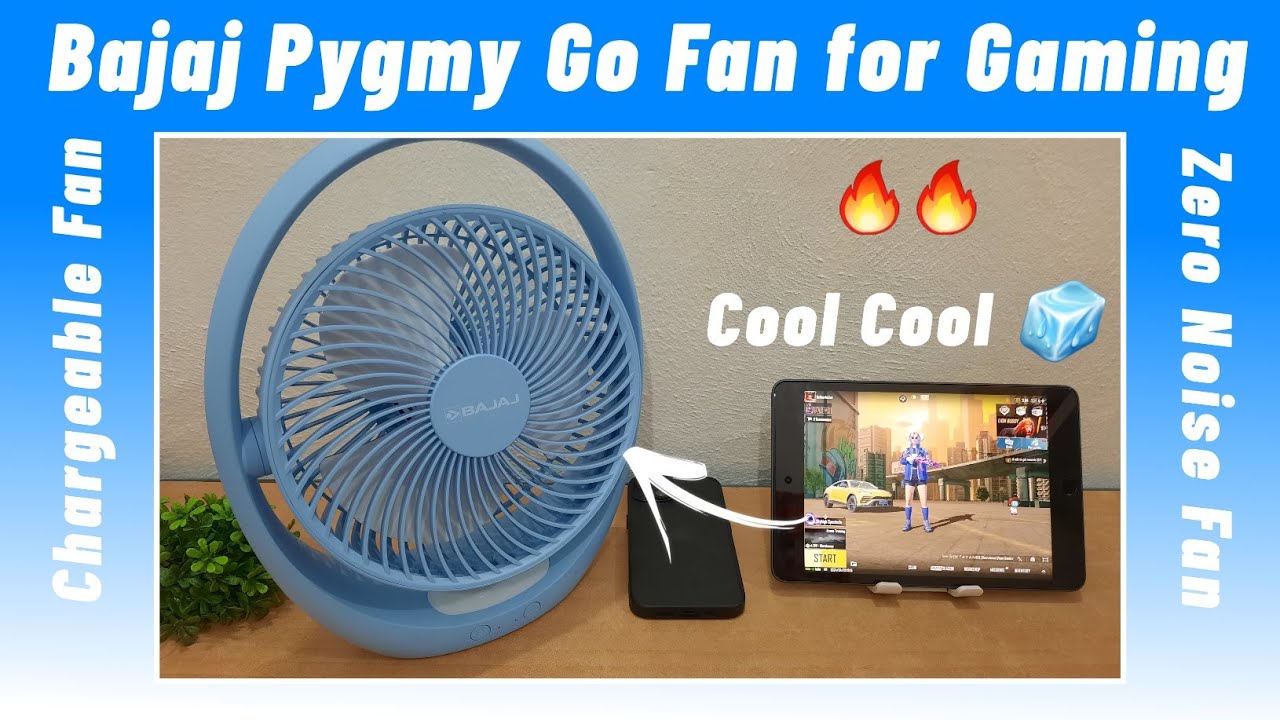BAJAJ PYGMY GO 178 MM Fan Review | Best Small Fan For Gaming in Summer ...