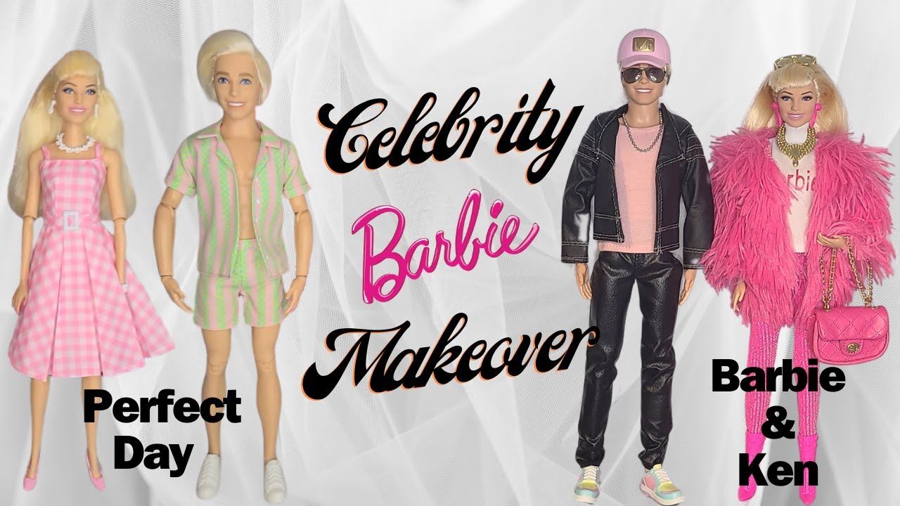 Perfect Day Barbie and Ken Celebrity Doll Makeover - YouTube