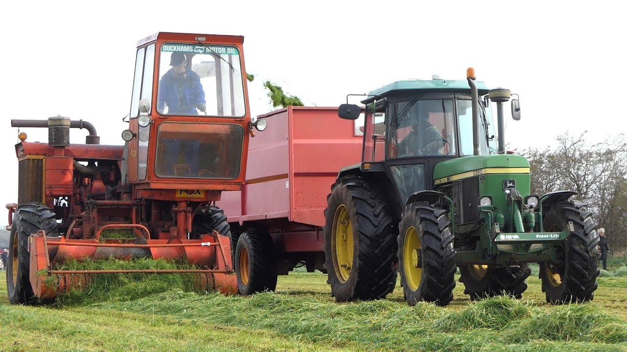 FOX Super-D Self Propelled Forage Harvester working in the field making ...