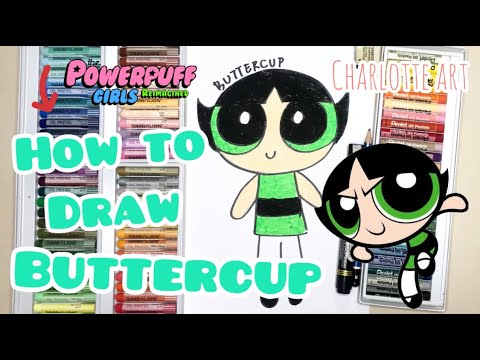 How to draw Buttercup | Easy oil pastel drawing | Step by Step - YouTube