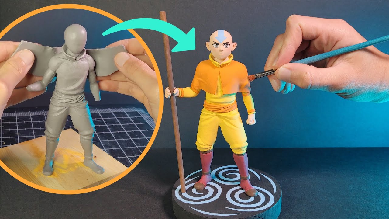 Sculpting Avatar The Last Air Bender With Super Sculpey Polymer Clay ...