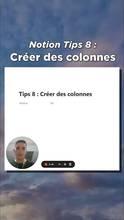 Comment créer des colonnes sur Notion ? #notiontutorial - YouTube