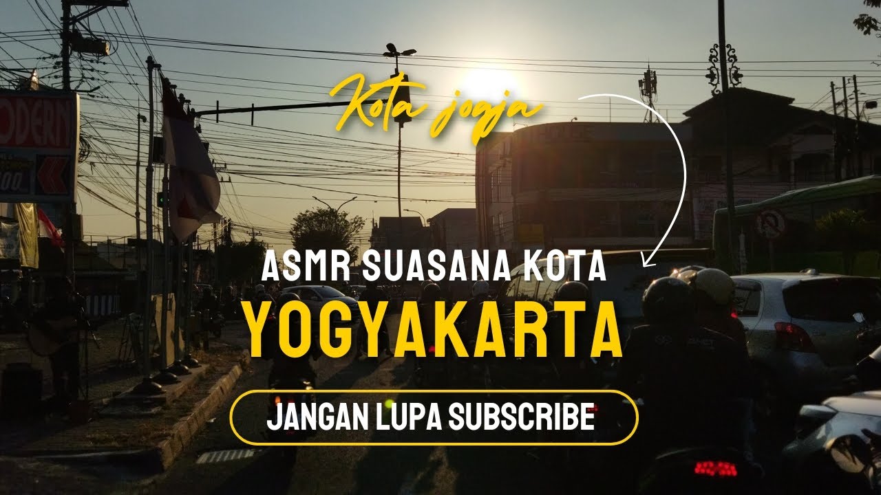 ASMR SUASANA KOTA JOGJA JAM PULANG KERJA - YouTube