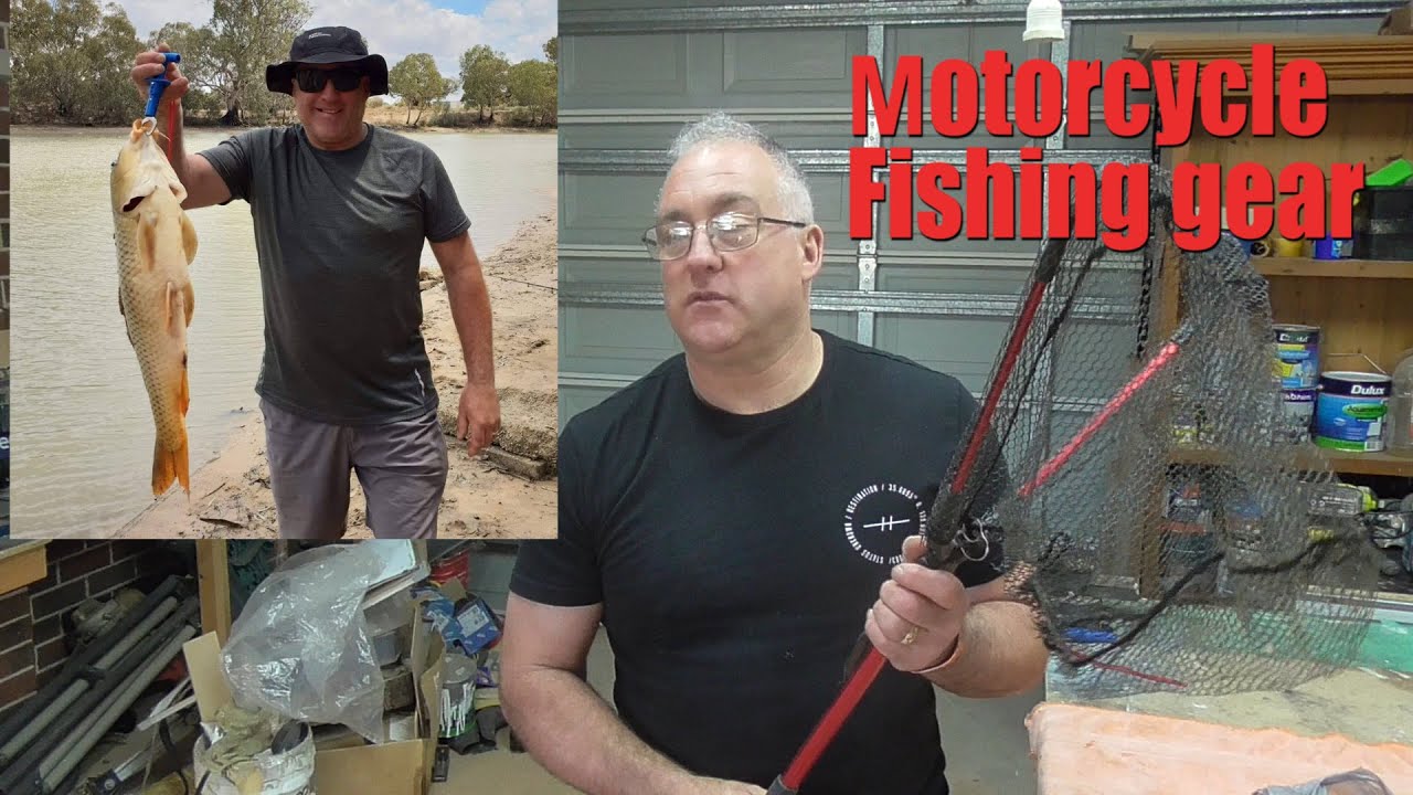 Fishing off a Motorcycle - YouTube