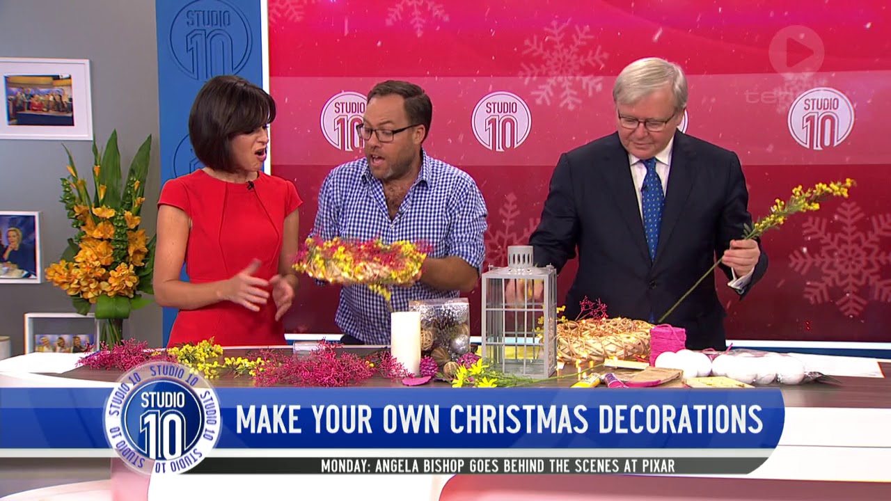 Make Your Own Christmas Decorations | Studio 10 - YouTube