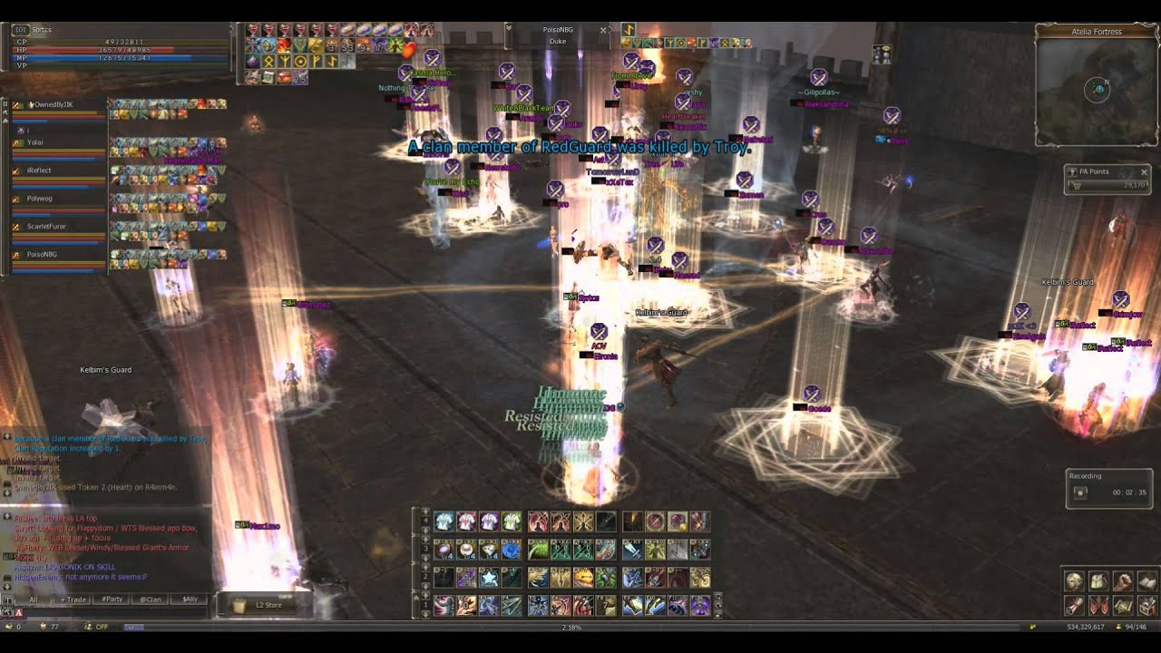 Lineage 2 EU Official [Sprtcs] - Yul Ghost Sentinel Kelbim 2nd Fight 17 ...