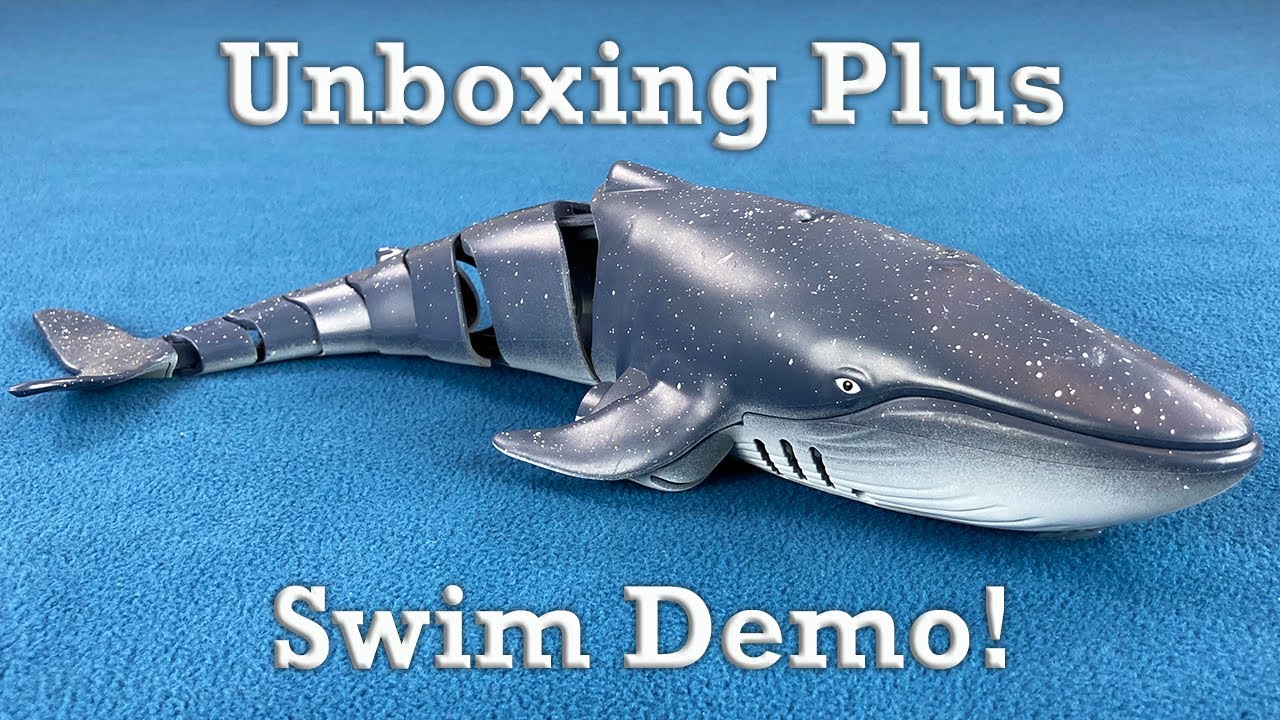 RC Whale Unboxing & Review For Parents | CooDoo Whale Shark RC Boat ...