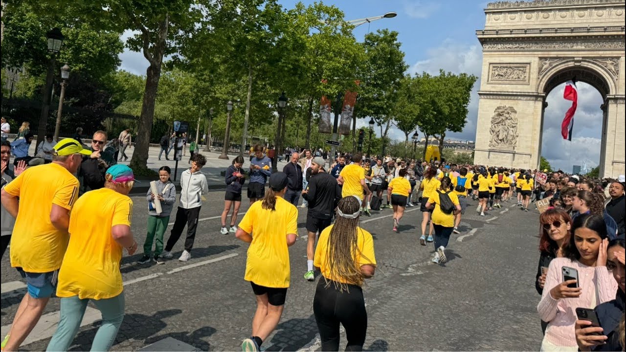 Paris France Live - Paris Marathon 2025 - Adidas 10k Paris CHARLES DE ...