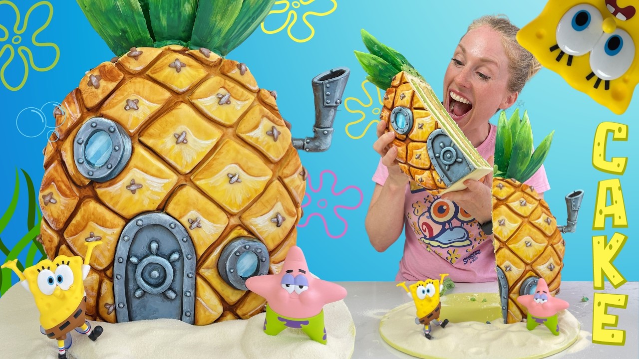 SpongeBob SquarePants Pineapple Cake 🍍 - YouTube