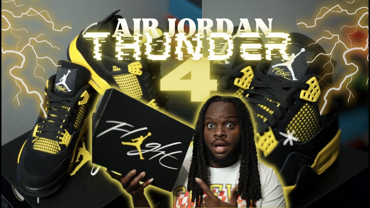 OFFICIAL [ EARLY LOOK ] THE AIR JORDAN 4 THUNDERS - YouTube