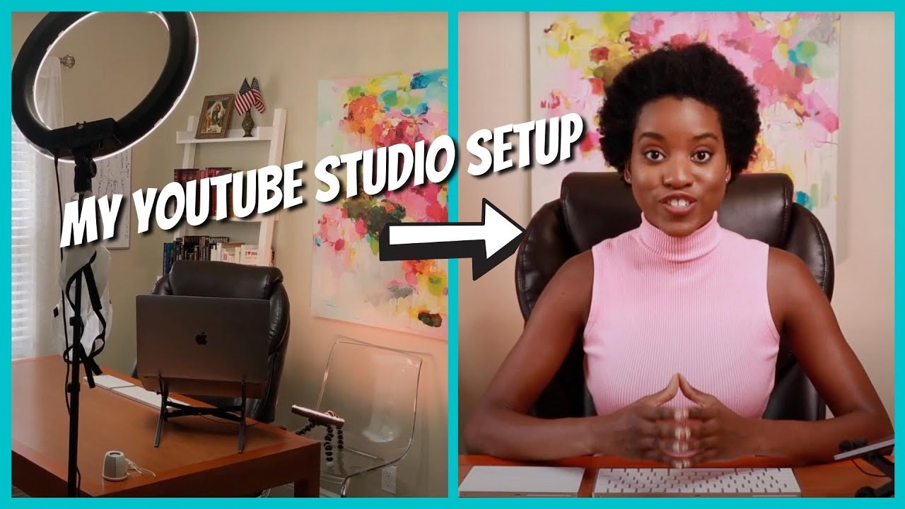My Youtube Studio Set Up & Office Tour - YouTube
