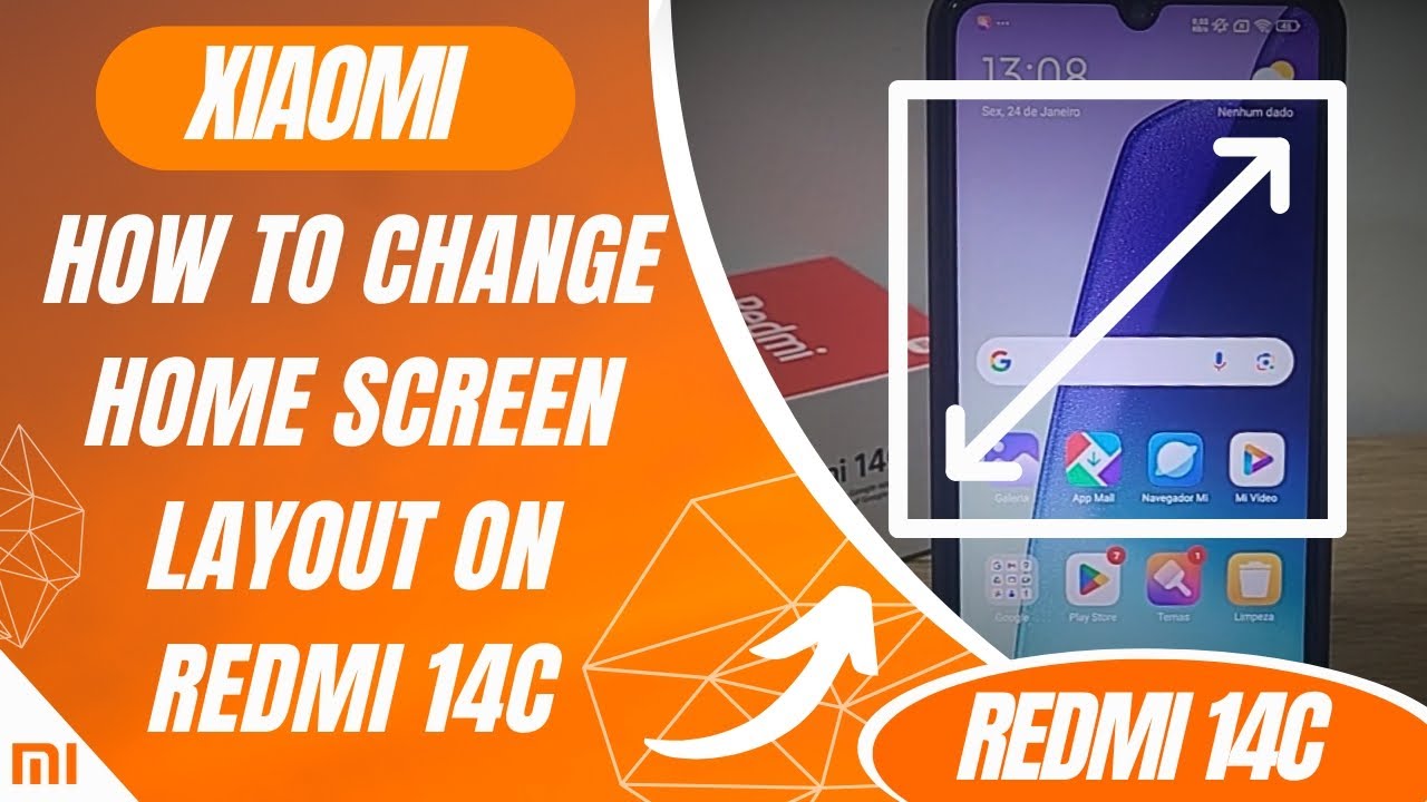 How to change home screen layout on Redmi 14C - YouTube