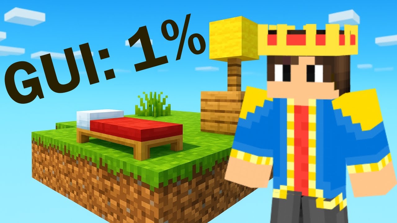 Bedwars But My GUI Scale Is 1% In Minecraft - YouTube